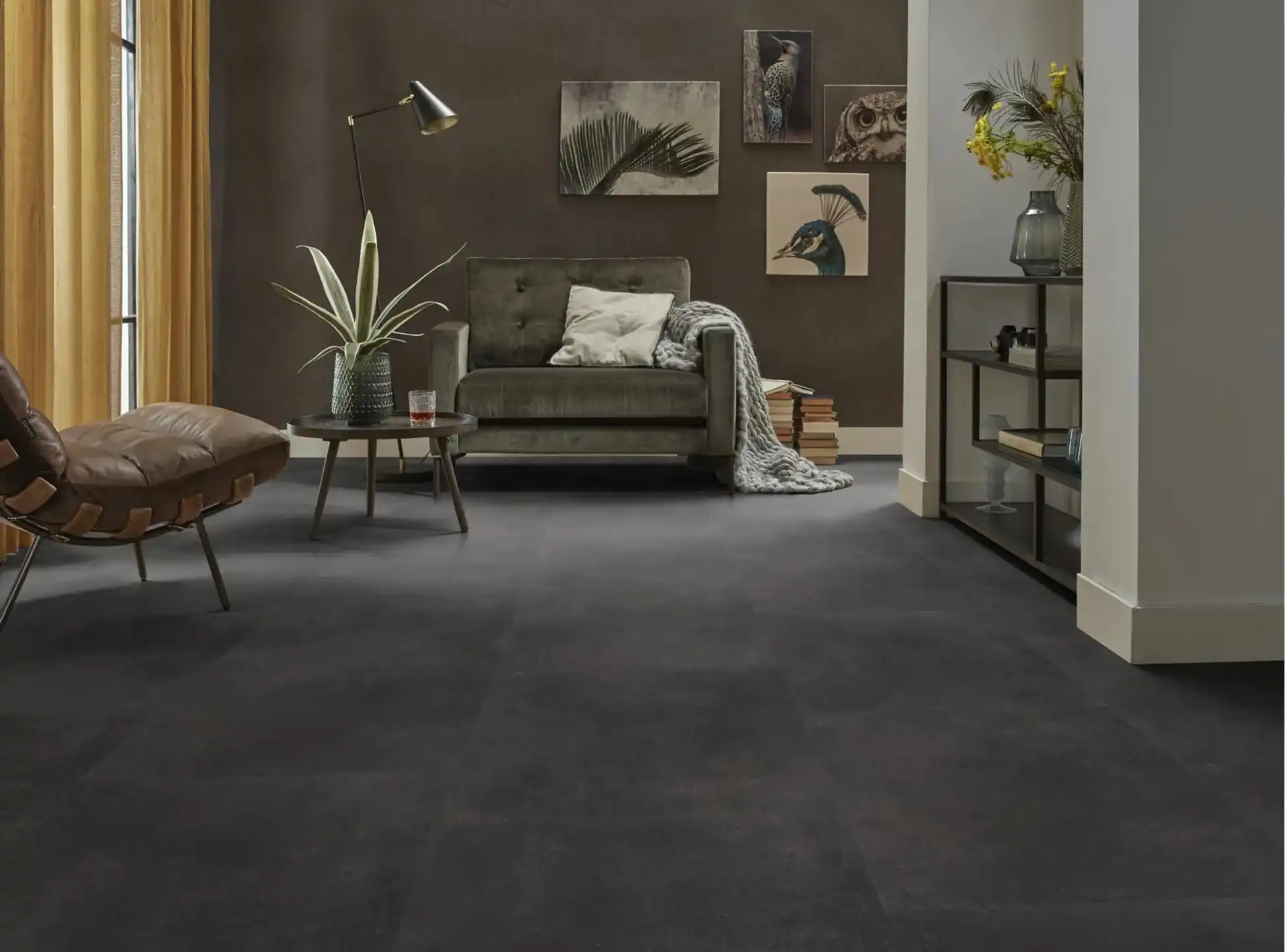 Sarino XL Dryback Anthracite 914 x 914 - 2,5MM | Floor Depot
